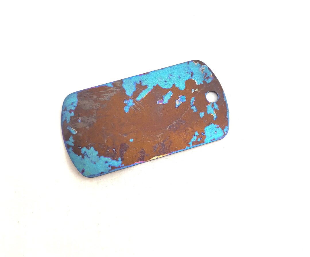 Splash Pattern Titanium Tag, Military Badge, Military Tag, Hypoalergic ...