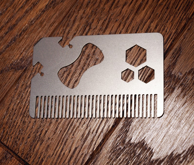 Titanium Multitool Mustache Comb From Calti Edc Tool | Etsy