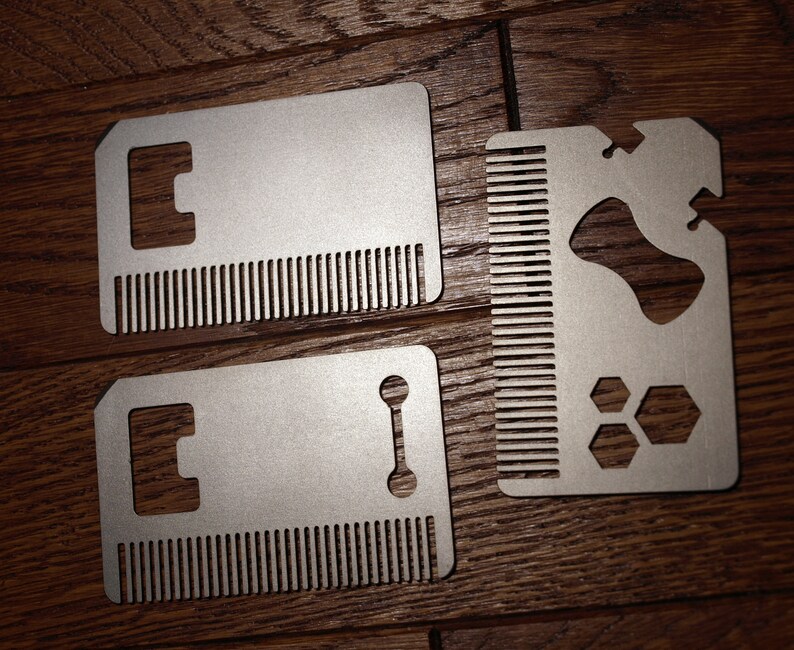Titanium Multitool Mustache Comb From Calti Edc Tool | Etsy