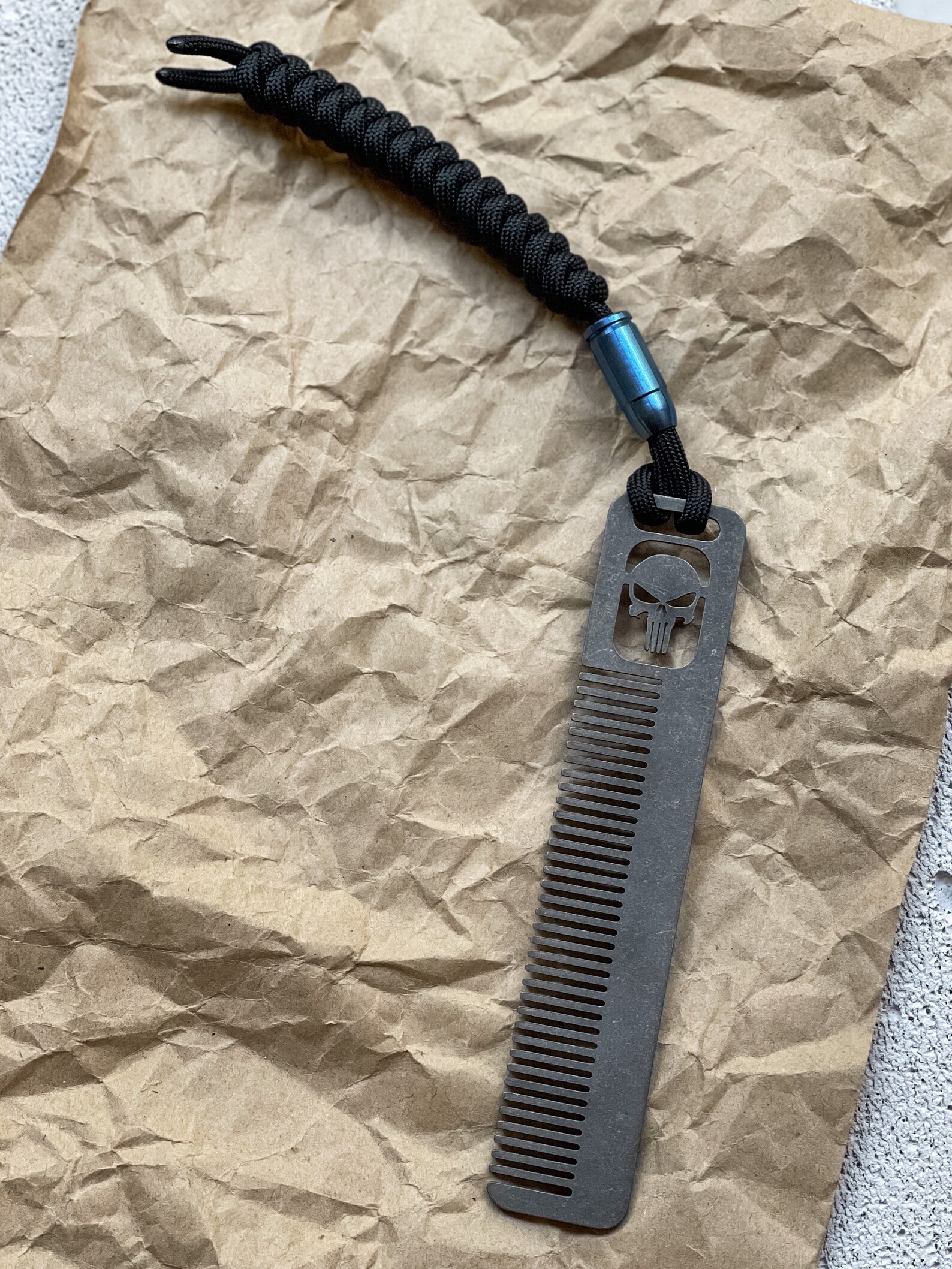 Titanium Middle Travel Comb From Calti, Edc Tool, Edc, Every Day Carry ...