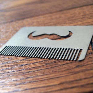 Titanium Mustache Comb From Calti, Edc Tool, Tactical Tool, Edc, Every ...