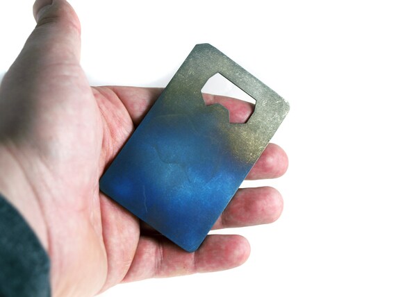 Titanium RFID Blocking Card from Calti edc every day carry | Etsy