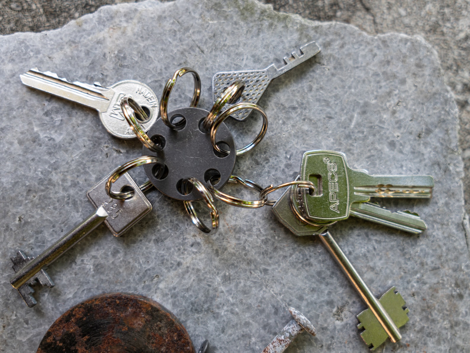 Titanium Key Organizer Keyholder Military Tag Hypoalergic - Etsy