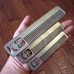 Titanium Middle Travel Comb From Calti, Edc Tool, Edc, Every Day Carry ...