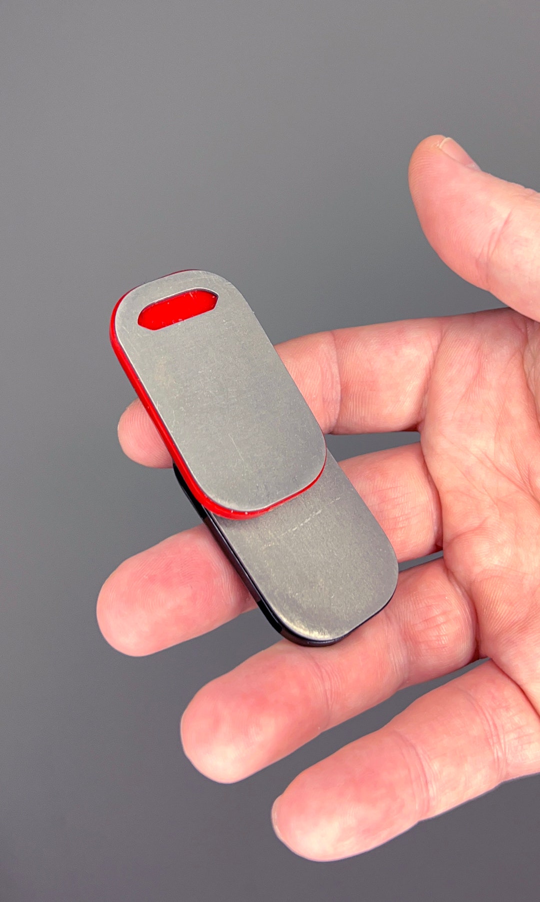 Titanium Haptic Magnetic Fidget Slider From CALTI - EDC Tool for Stress ...