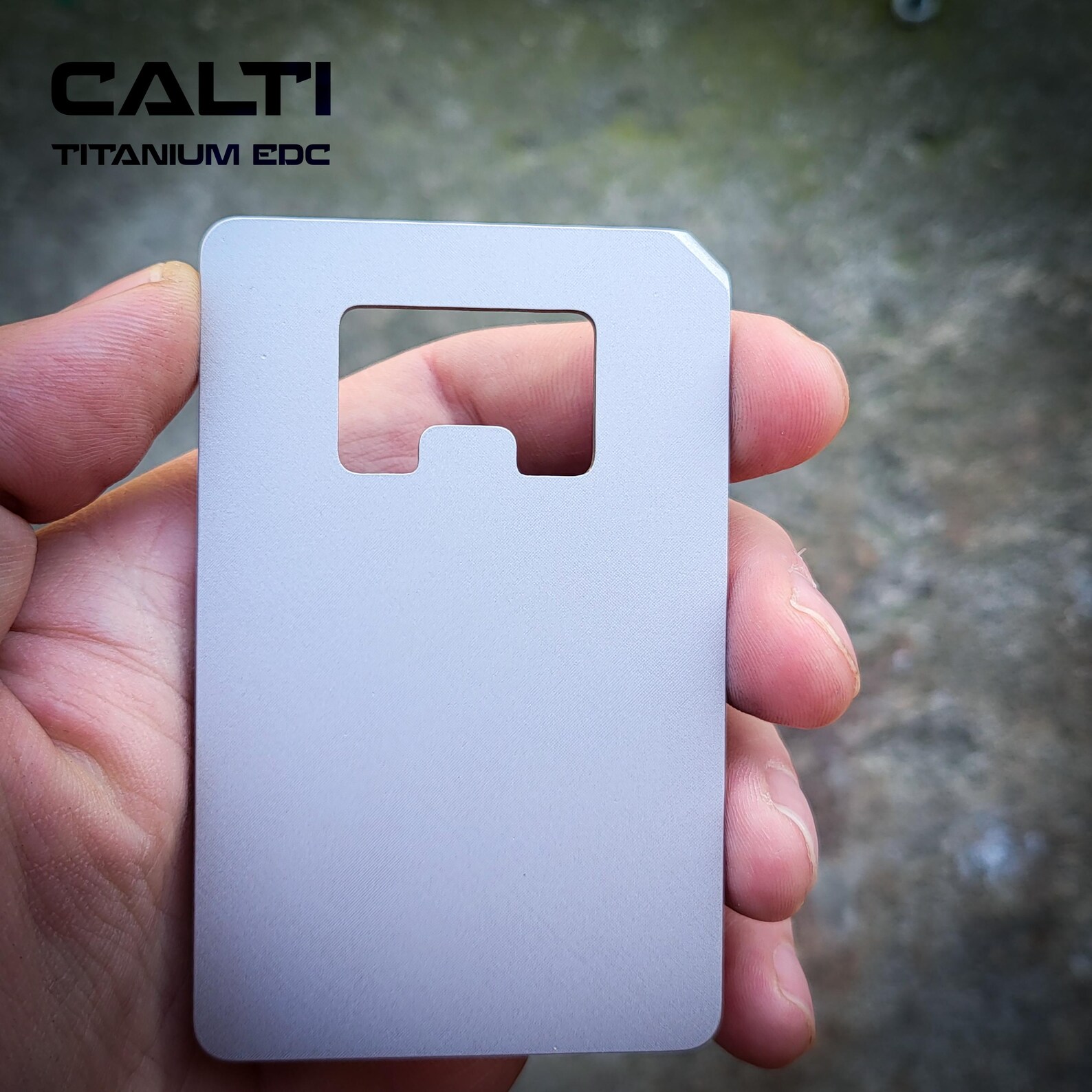Titanium RFID Blocking Card From Calti, Edc, Every Day Carry, Titanium ...
