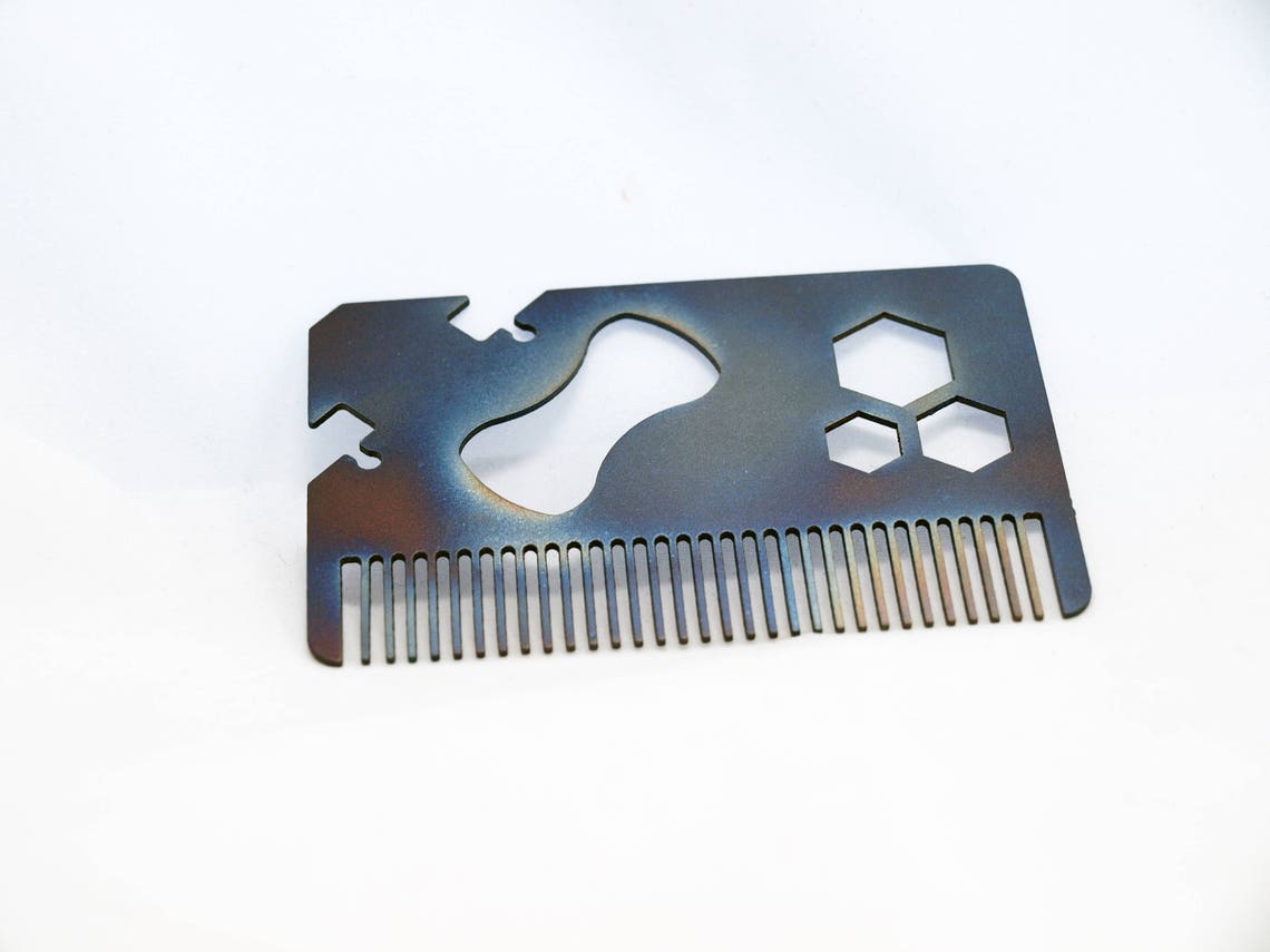 Titanium Multitool Mustache Comb From Calti, Edc Tool, Tactical Tool ...
