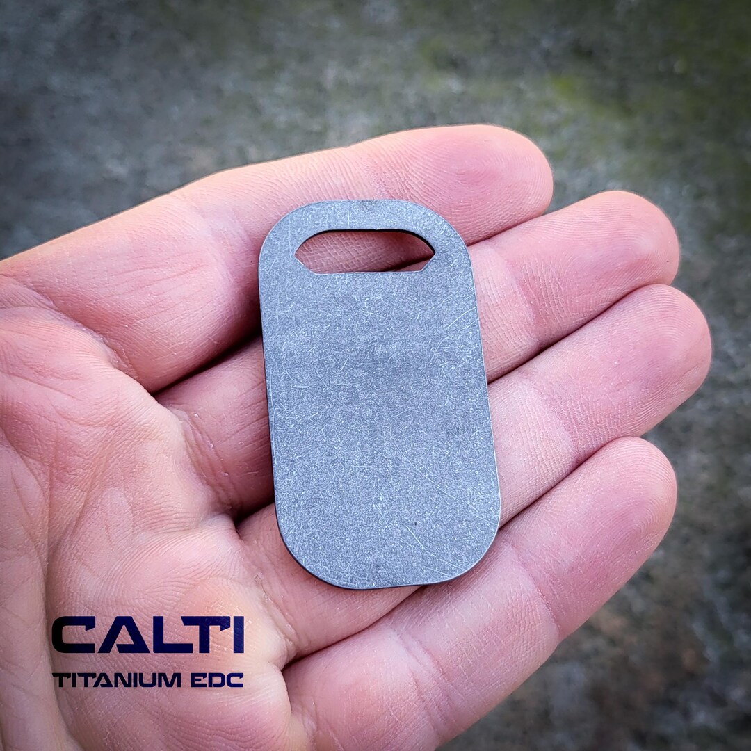 Hypoallergenic Titanium Tag: Military, Pet, Medical ID - Etsy