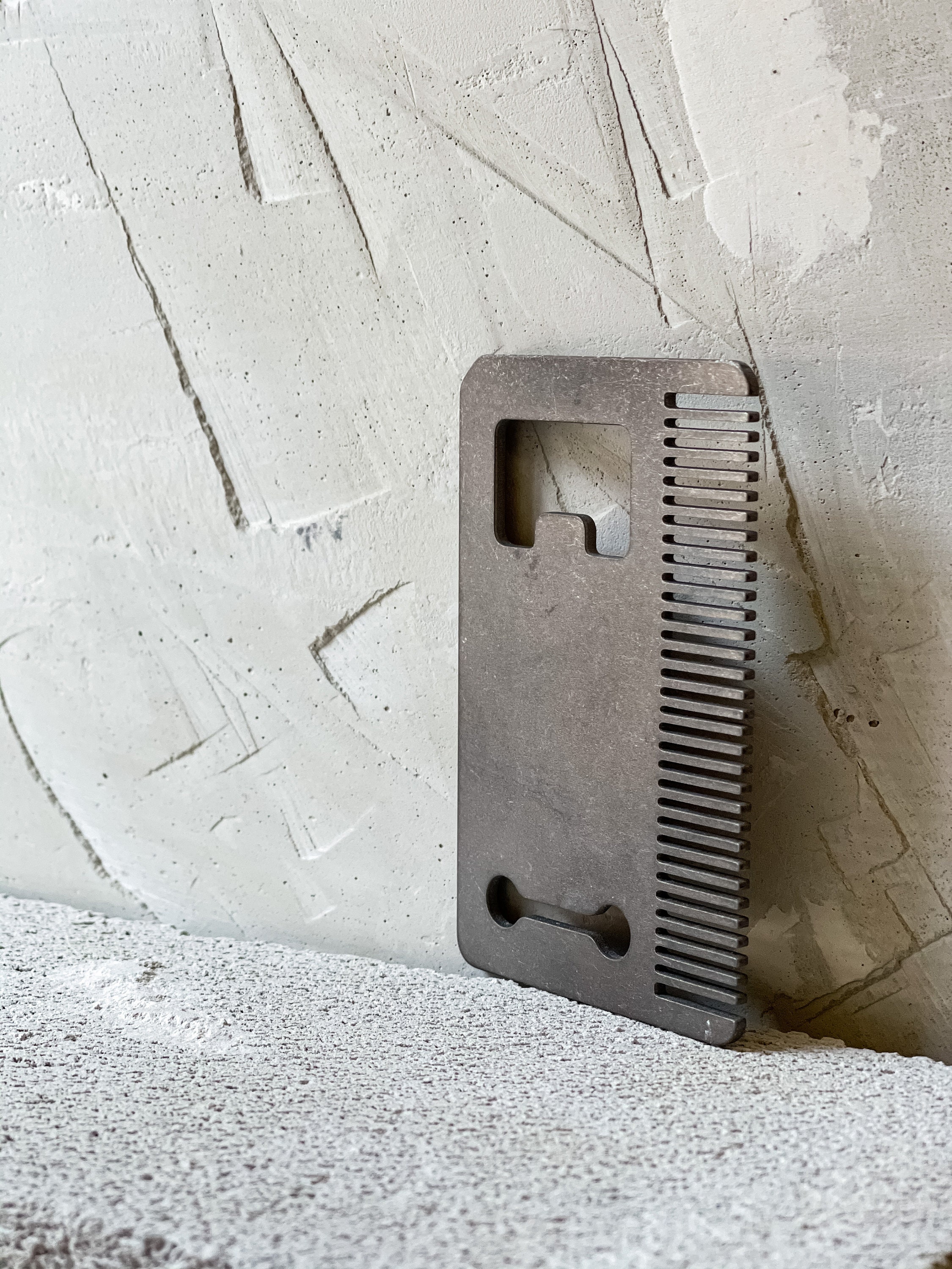 Titanium Card Size Beard Comb From Calti, Edc Tool, Tactical Tool, Edc ...