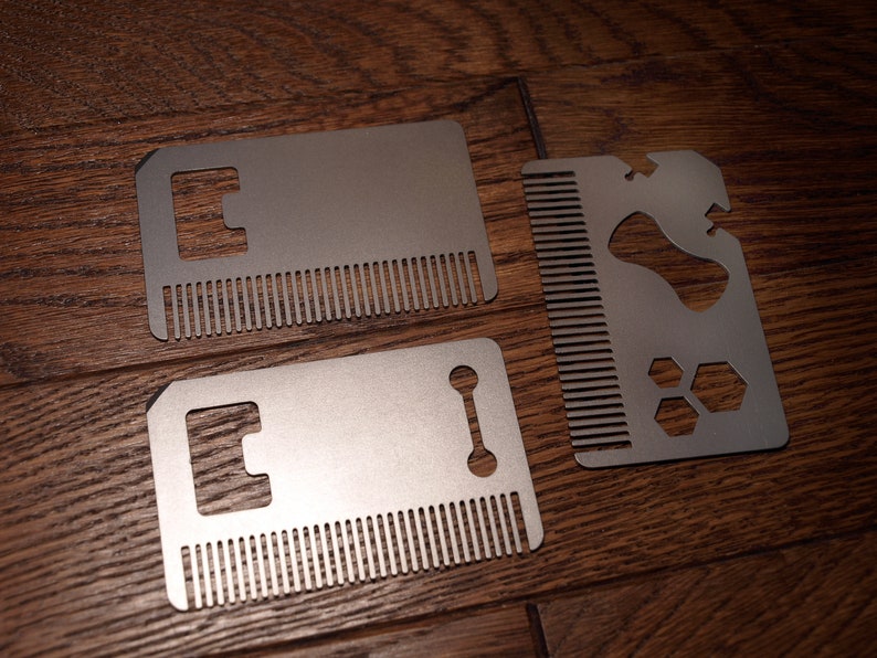 Titanium Multitool Mustache Comb From Calti Edc Tool | Etsy