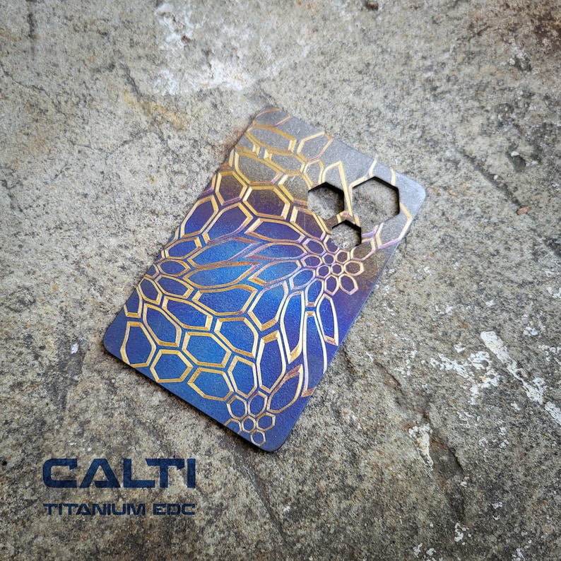 Titanium RFID Blocking Card, Calti EDC Multi Tool - Etsy