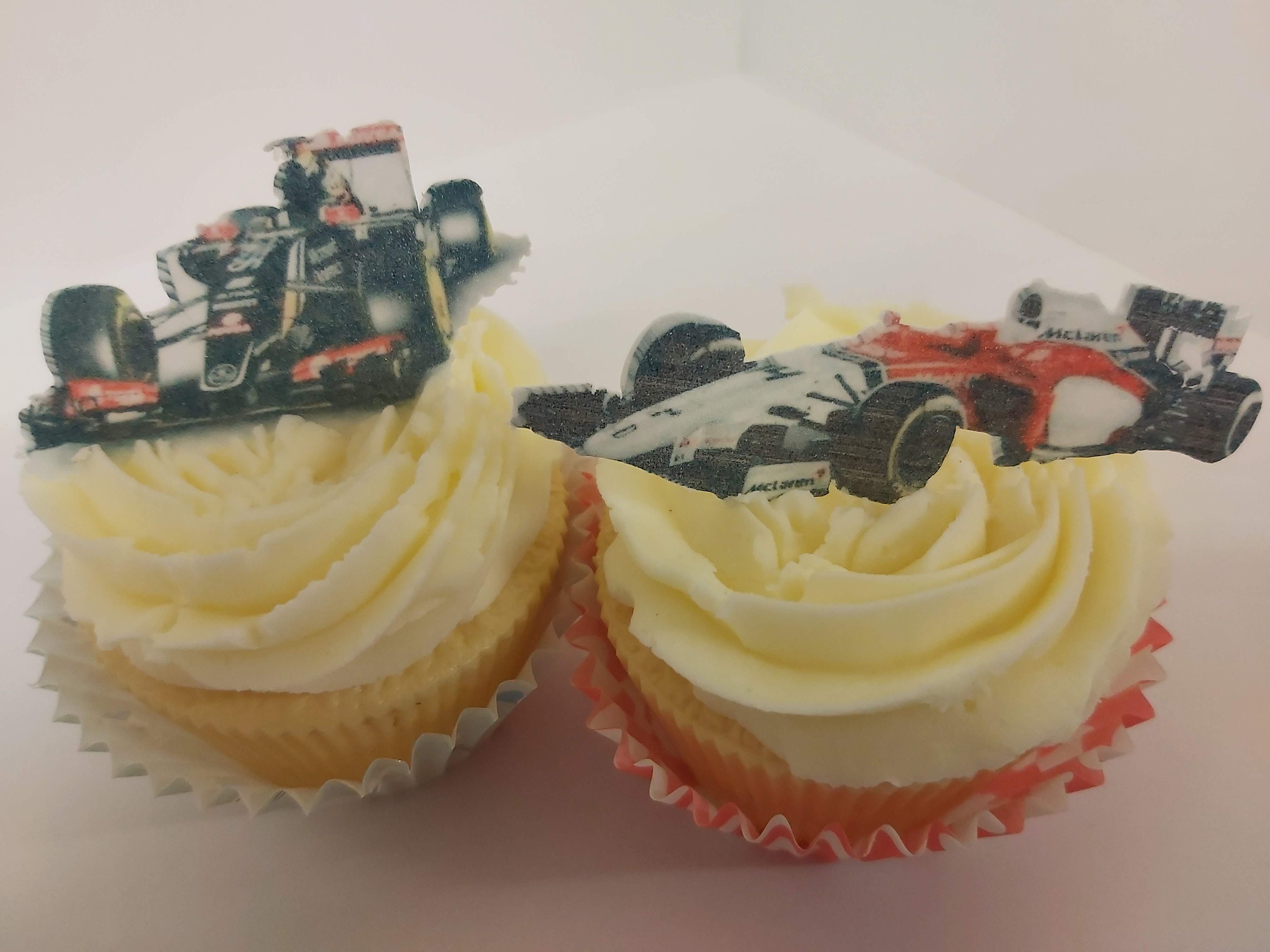 Edible Formula 1 Cars Rice Card Cupcake Toppers - Etsy UK