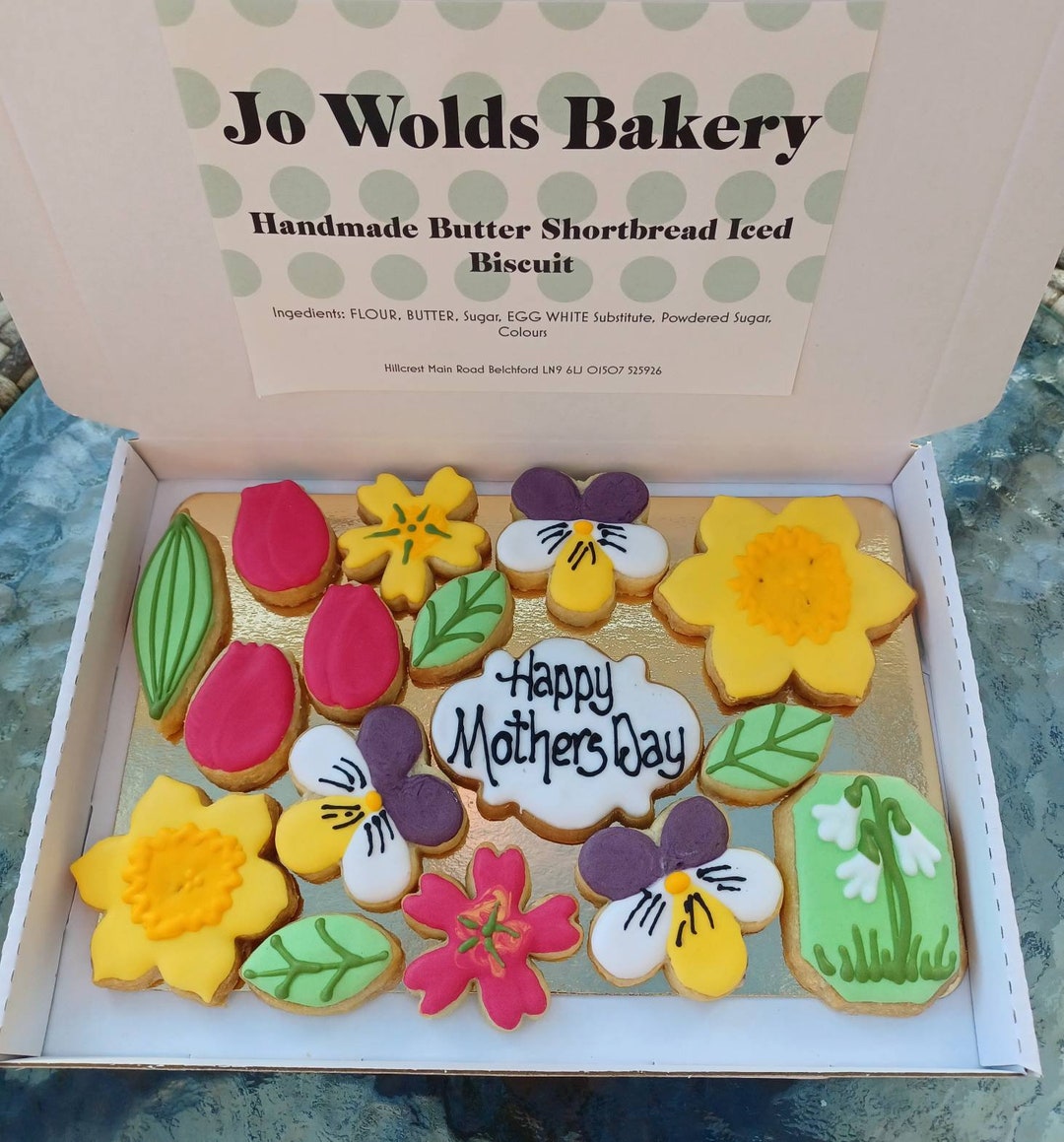 NEW Spring Flowers Mothers Day Butter Shortbread Biscuit Box.pre-order ...