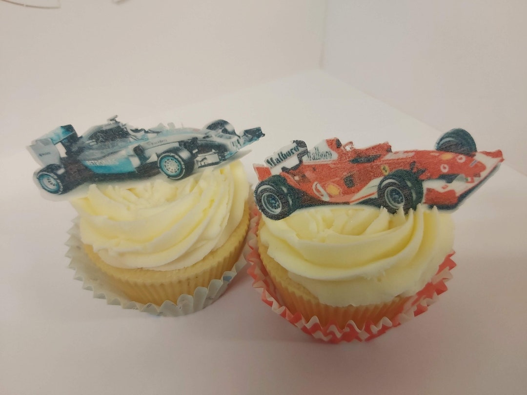 Edible Formula 1 Cars Rice Card Cupcake Toppers - Etsy