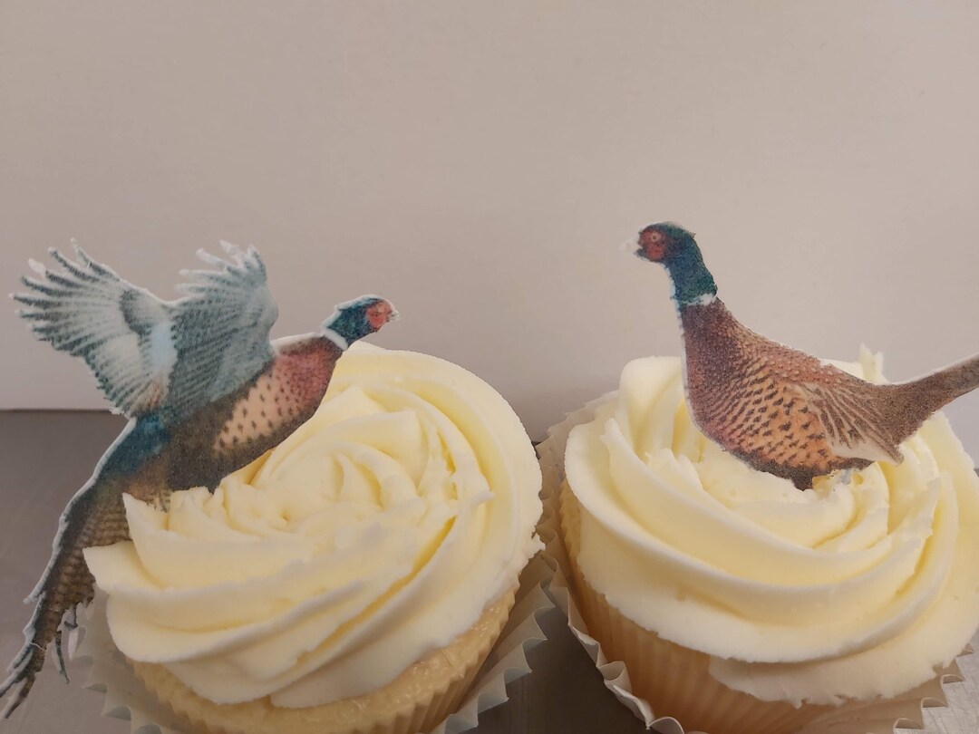 Edible Rice Card Toppers Pheasants & Gun Dogs for Cup Cakes - Etsy