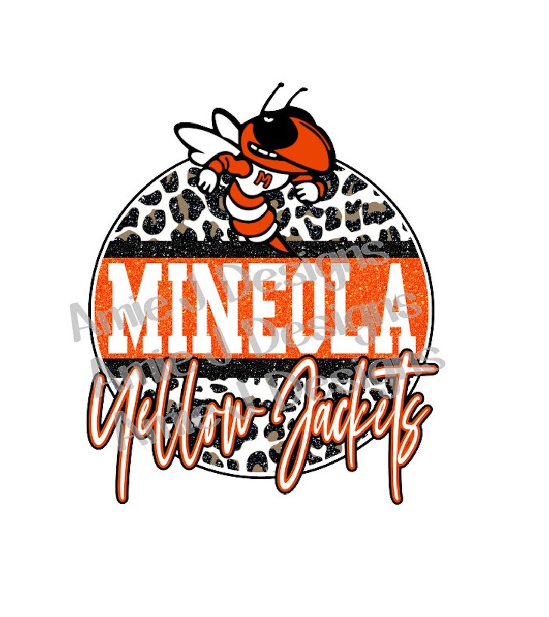 Mineola Yellow Jackets Mascot Version Glitter Texas PNG Sublimation ...