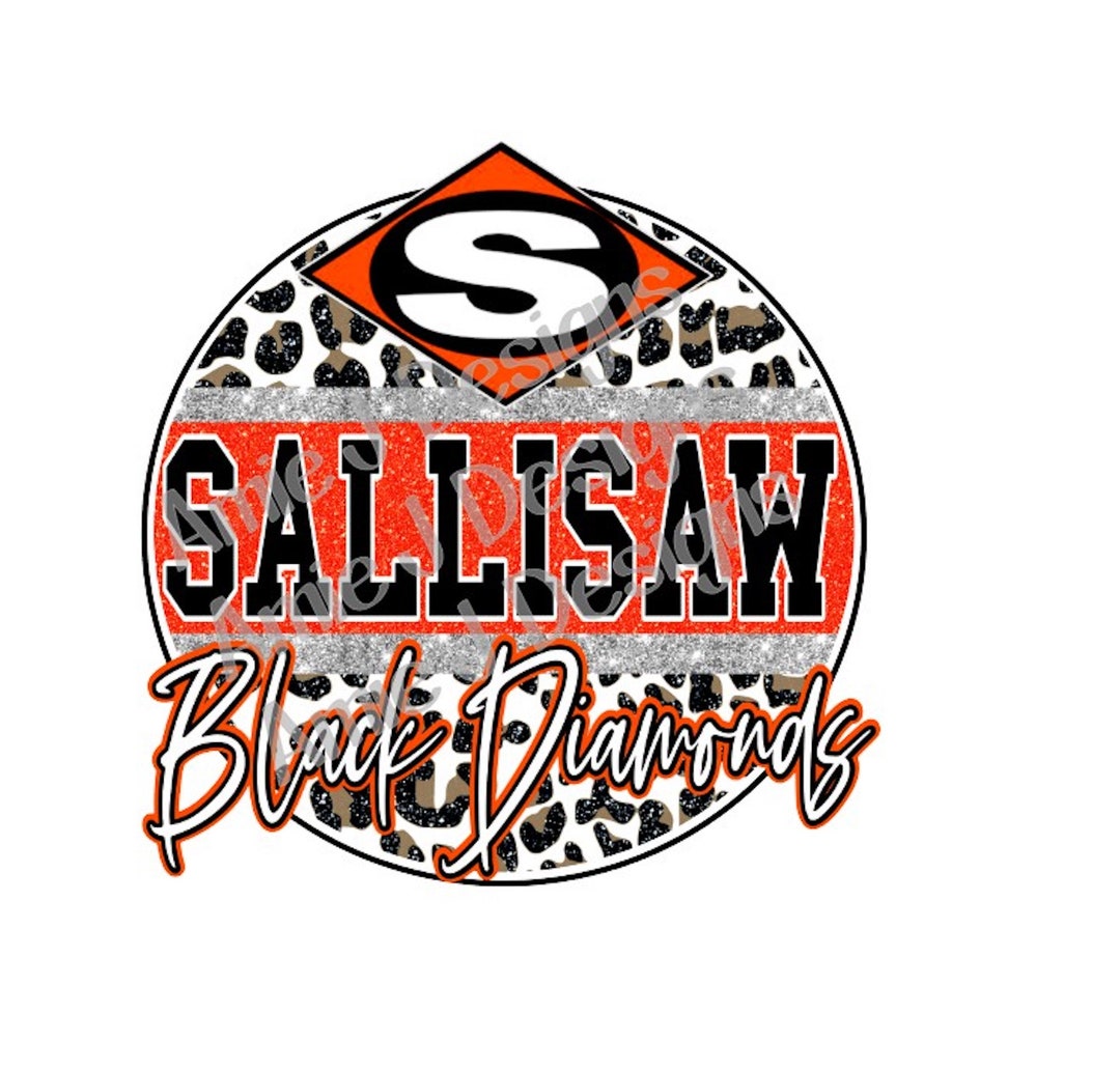 Sallisaw Black Diamonds Mascot Version Glitter Oklahoma - Etsy