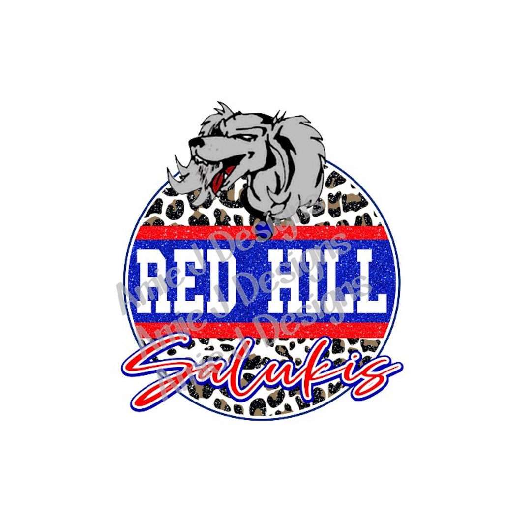 Red Hill Salukis Mascot Version Glitter Illinois PNG - Etsy