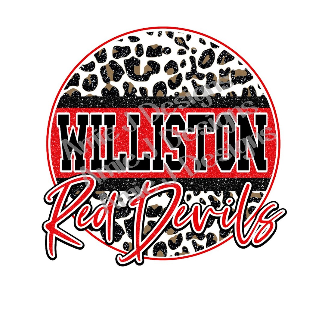 Williston Red Devils Mascot Version Glitter Florida PNG Sublimation ...