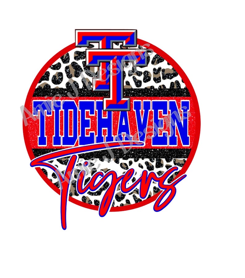 Tidehaven Tigers Mascot Version Glitter Texas PNG Sublimation - Etsy