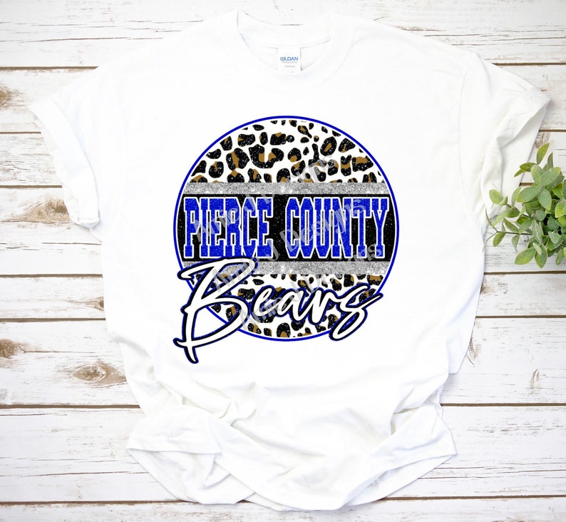 Pierce County Bears Mascot Version 2 Glitter Texas PNG | Etsy