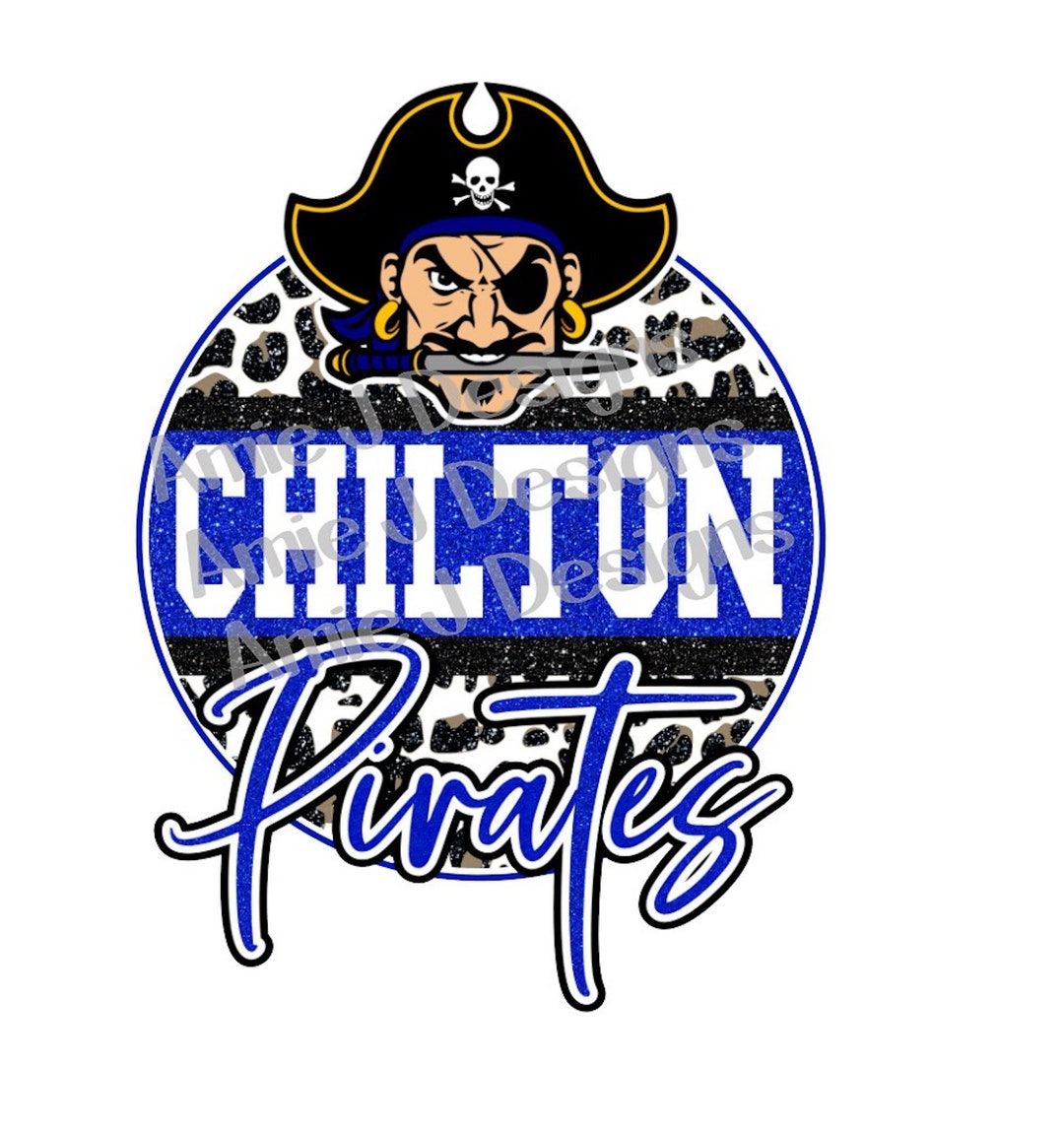 Chilton Pirates Texas Mascot Version Glitter Texas PNG - Etsy