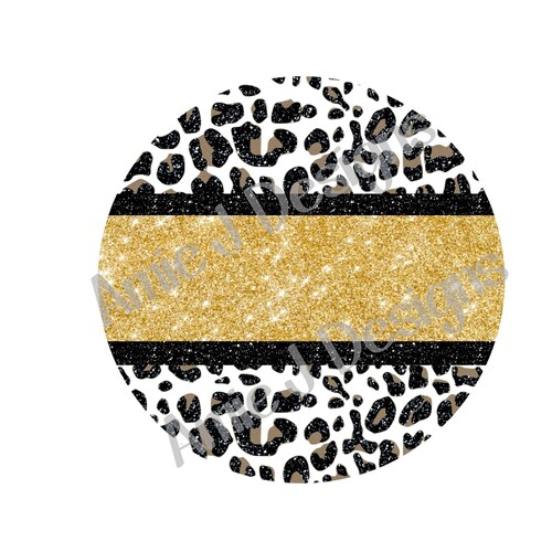 Pink Glitter Leopard Circle PNG Sublimation Design Digital - Etsy