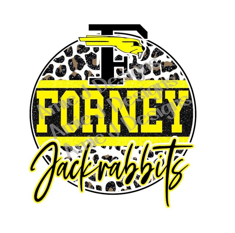 Forney Jackrabbits Mascot Glitter Circle Texas PNG Sublimation - Etsy