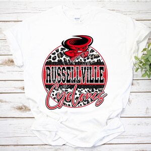 Russellville Cyclones Mascot Version Glitter Arkansas PNG Sublimation ...
