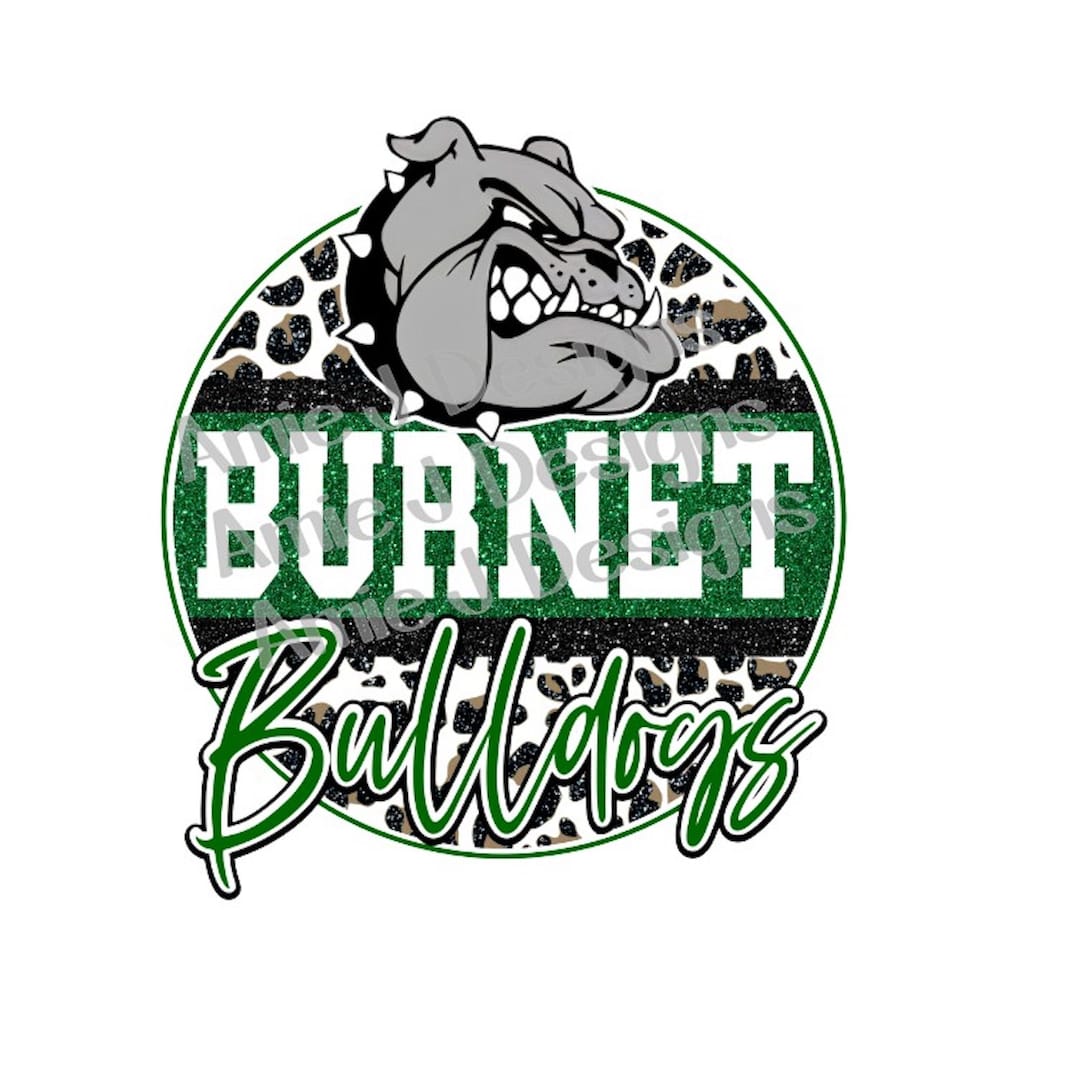 Burnet Bulldogs Texas Mascot Version Glitter Texas PNG - Etsy