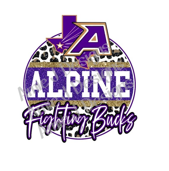 Alpine Fighting Bucks Mascot Version Glitter Texas PNG - Etsy