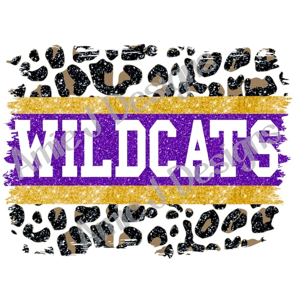 Purple and Gold Wildcats Png - Etsy