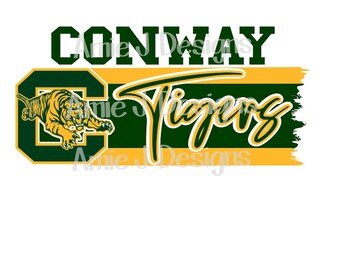 Conway Tigers Png - Etsy