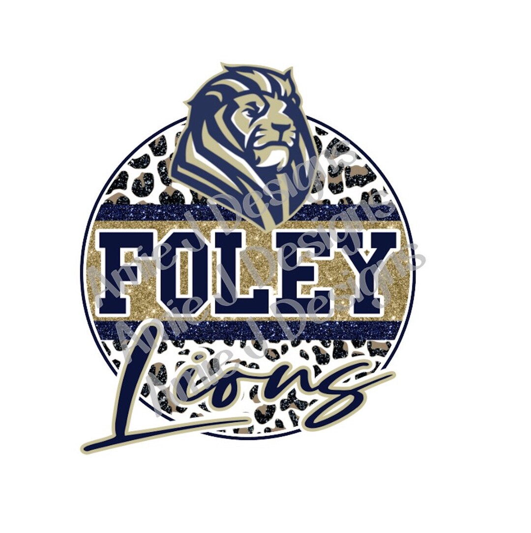 Foley Lions Mascot Version Glitter Alabama PNG Sublimation - Etsy