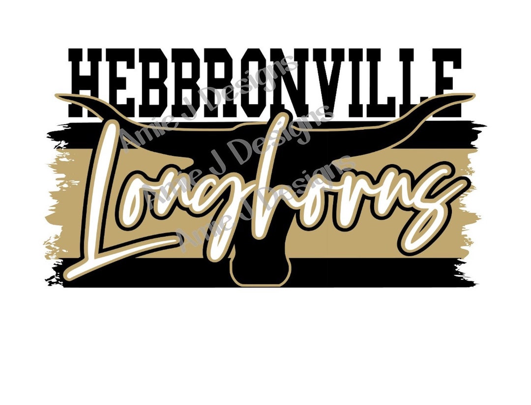 Hebbronville Longhorns Jagged Mascot Texas PNG (Instant Download) - Etsy