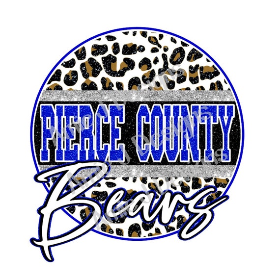 Pierce County Bears Mascot Version 2 Glitter Texas PNG - Etsy