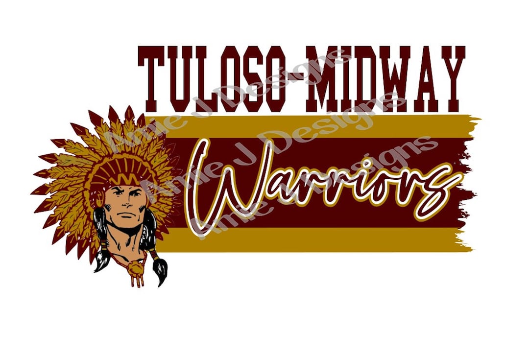 Tuloso-midway Warriors Jagged Mascot Kentucky PNG (Instant Download) - Etsy