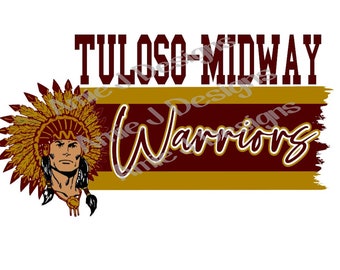 Tuloso Midway Warriors Png - Etsy
