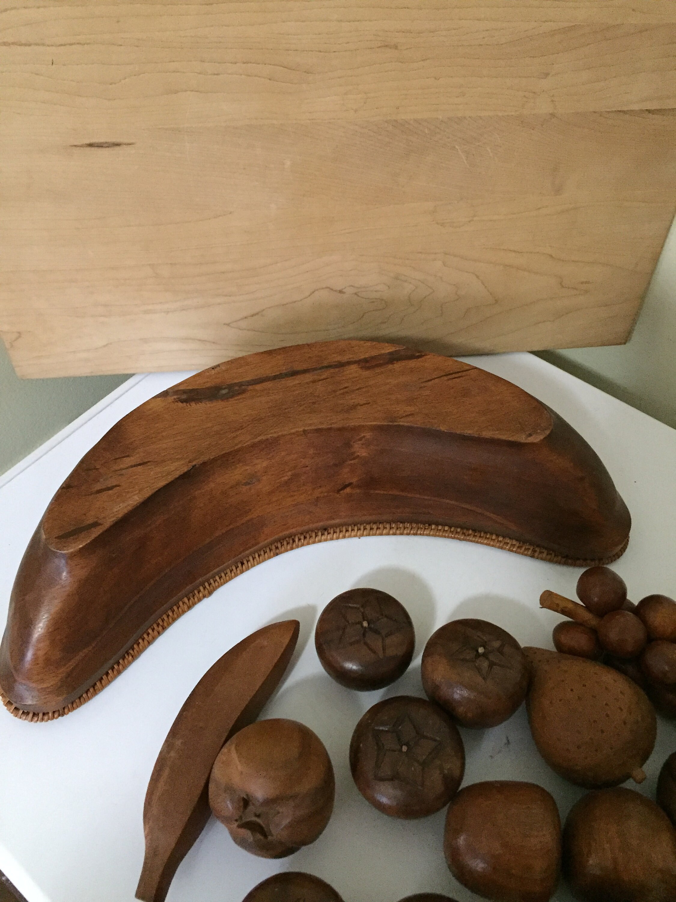 Vintage Wooden Fruit Bowl Wooden Fruit Wood Bowl Fruit - Etsy