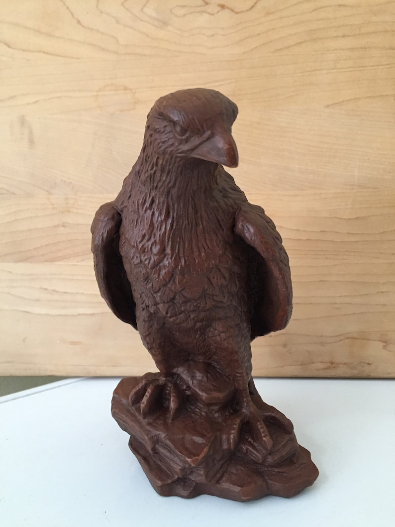 Vintage Red Mill Resin Eagle Figurine: Handcrafted Bald Eagle Statue - Etsy