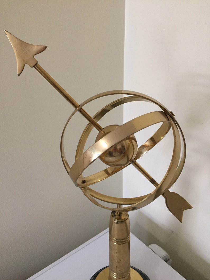 Vintage Armillary Brass Armillary Marble Base Celestial - Etsy