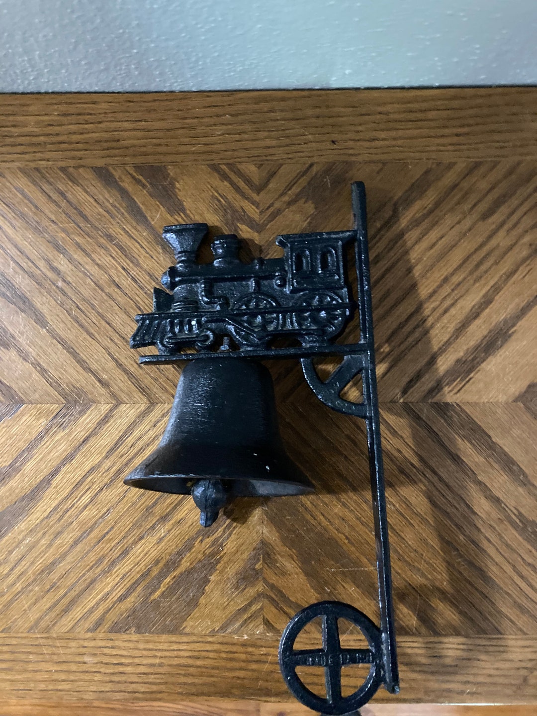 Black Cast Metal Hanging Bell, Train Bell, Dinner Bell, Barn Bell - Etsy