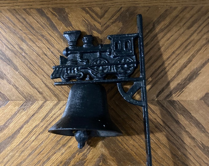 Black Cast Metal Hanging Bell, Train Bell, Dinner Bell, Barn Bell - Etsy