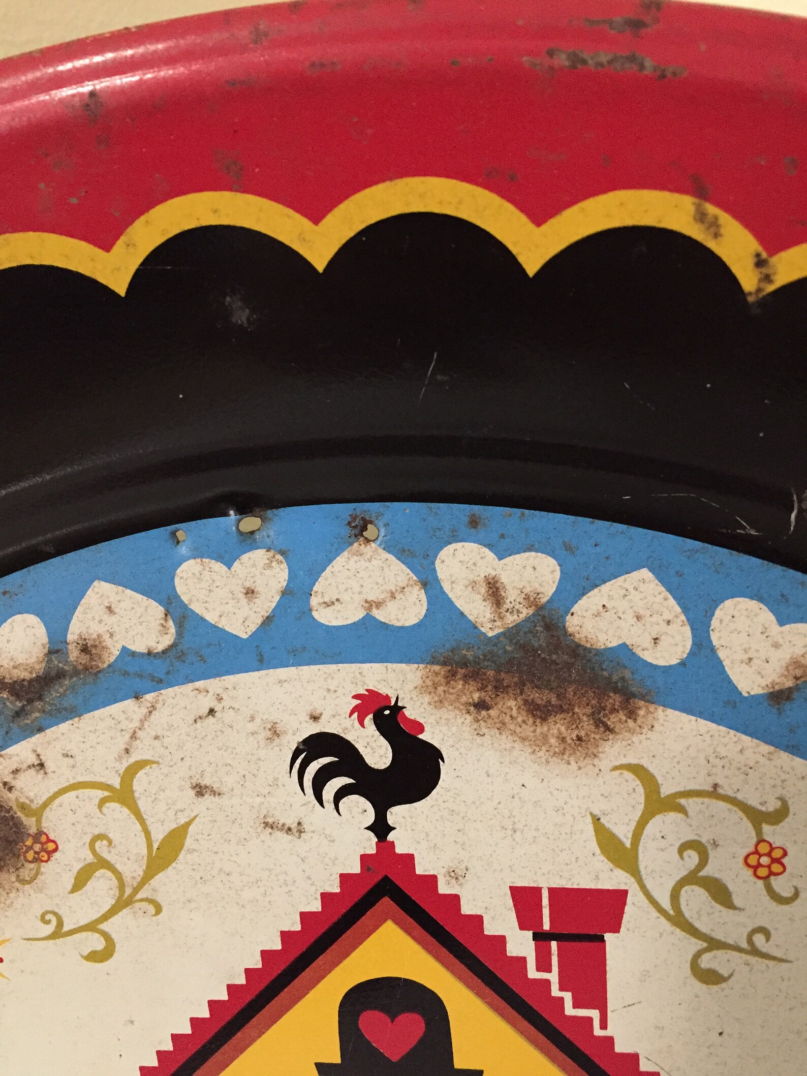 Vintage Pennsylvania Dutch tray metal tray serving tray | Etsy