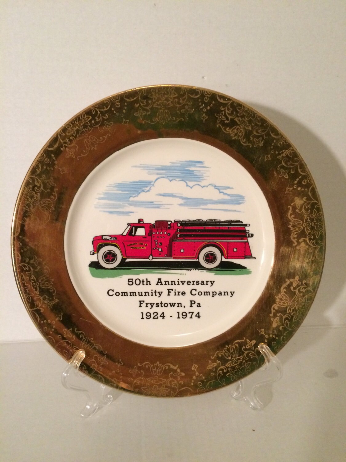 Firehouse Memorabilia 50th Anniversary Community Fire - Etsy Canada