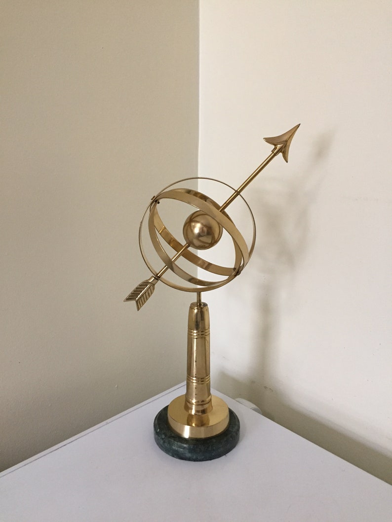 Vintage Armillary Brass Armillary Marble Base Celestial - Etsy