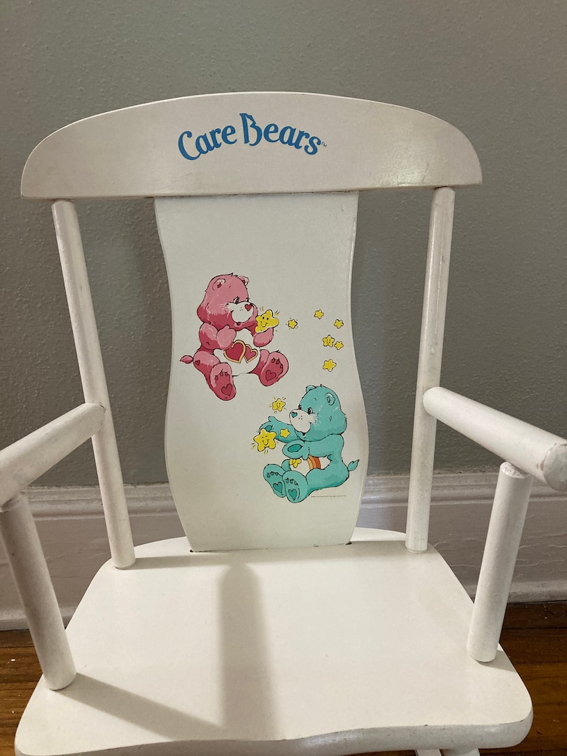 Vintage Care Bears Wooden Rocking Chair - Hedstrom 1984 - Etsy