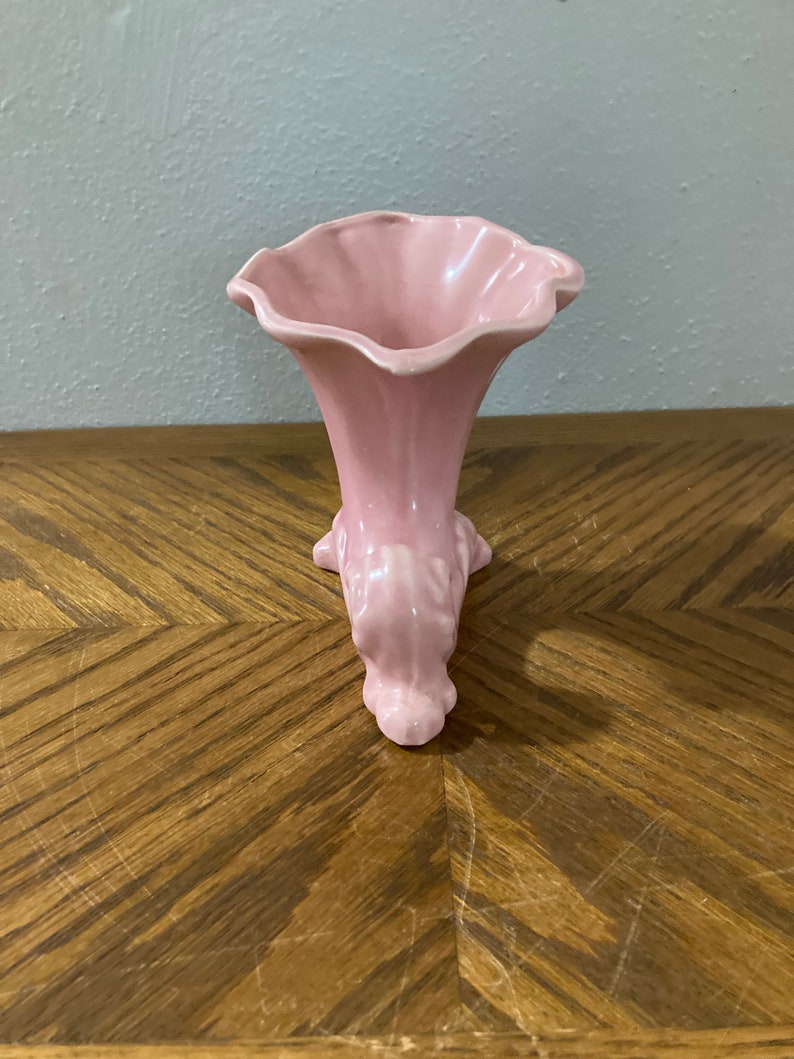 Vintage Pink Cornucopia Pottery Cornucopia Ceramic - Etsy