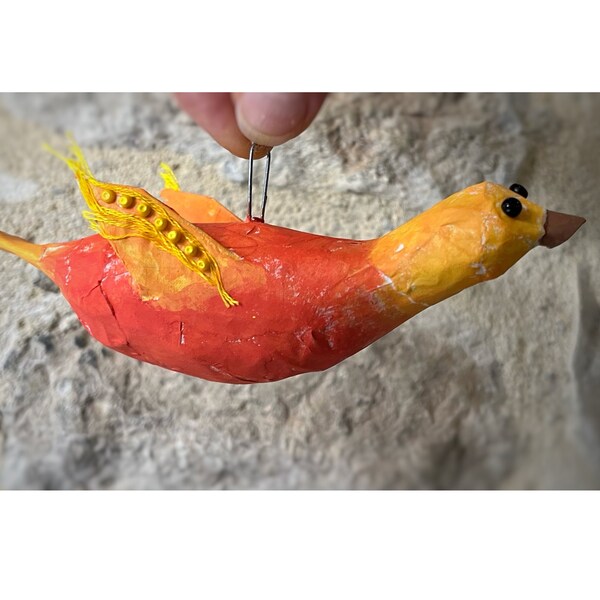 Paper Mache Birds - Etsy