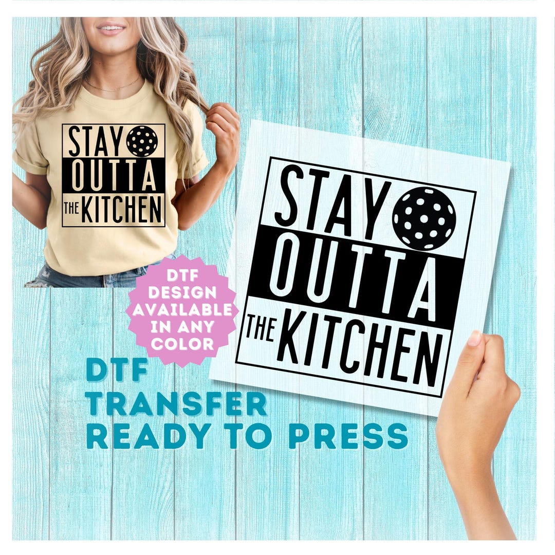 DTF Transfer - Iron on - Ready to Press Print - Funny Pickleball ...